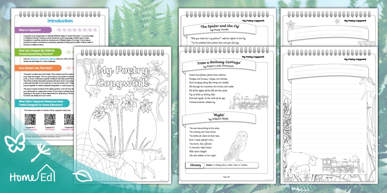 Copywork Pack 4: Poetry Extracts (Teacher-Made) - Twinkl