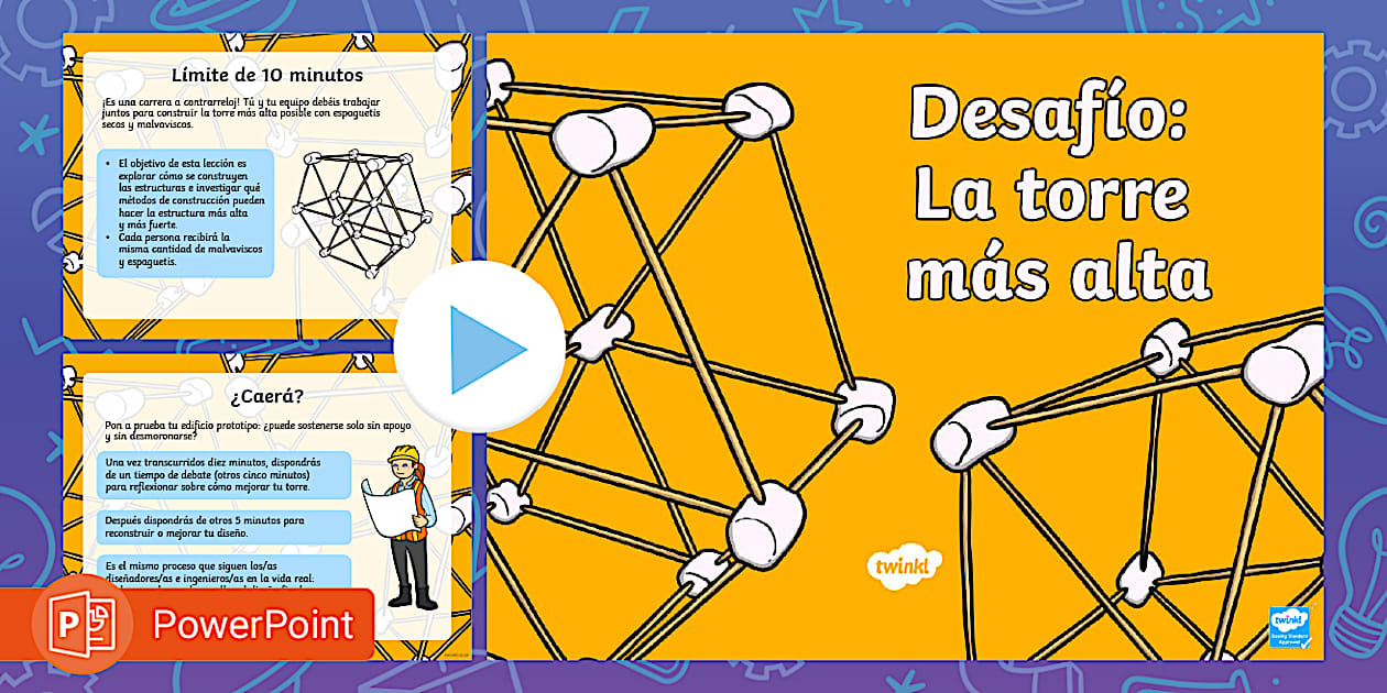 Desafío: La torre más alta - Actividad STEM - Twinkl