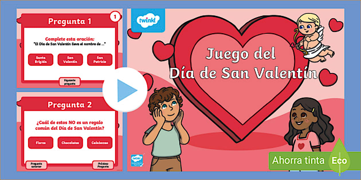 PowerPoint: Juego del día de San Valentín - Twinkl