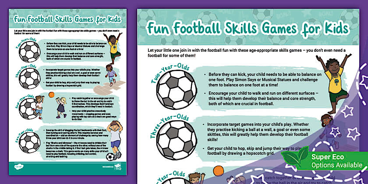 Kids Fun Football Skills Games | Parents Summer Activities