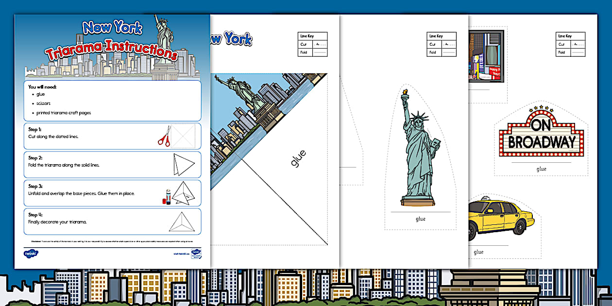 New York Triarama Craft (teacher made) - Twinkl