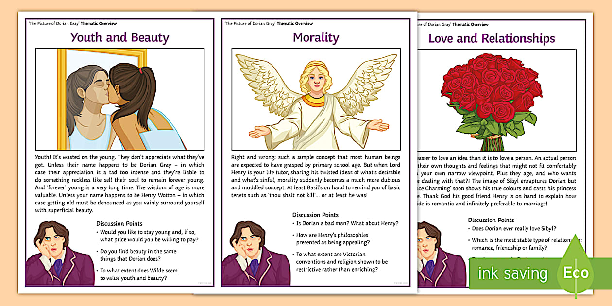 'The Picture of Dorian Gray' Thematic Overview - Twinkl