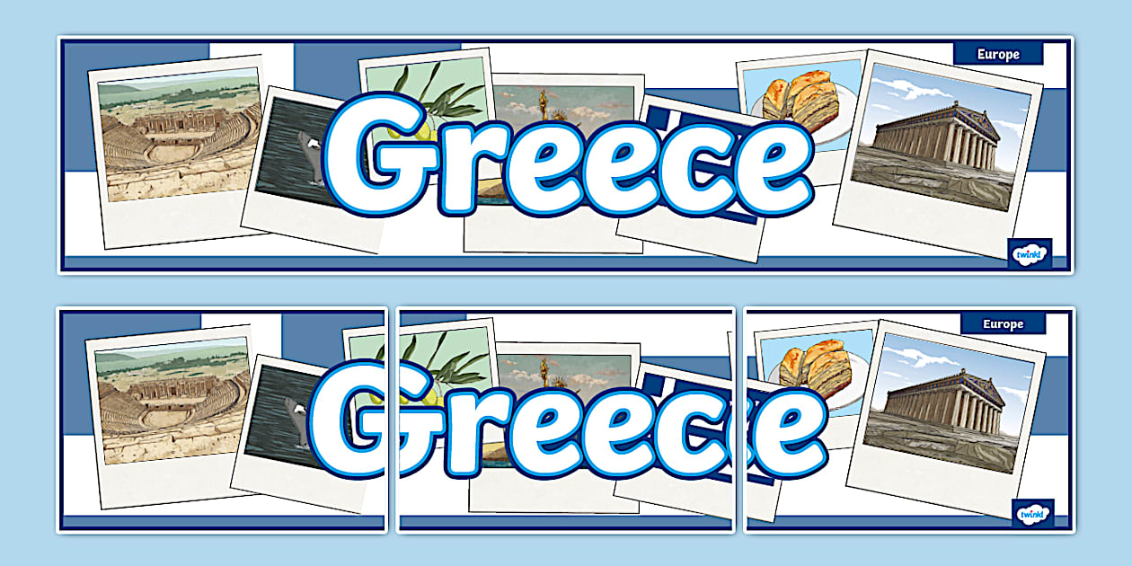 KS2 Greece Display Banner - Geography (teacher made)