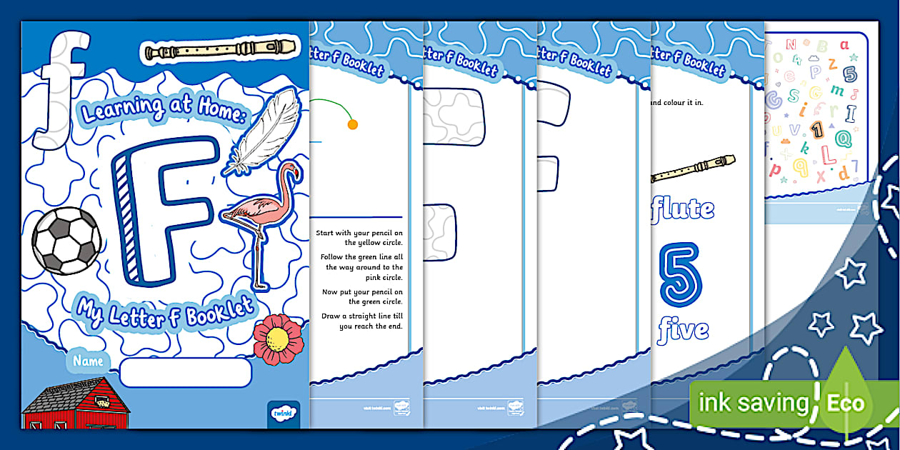 Learning at Home: My Letter ‘F’ Activity Booklet