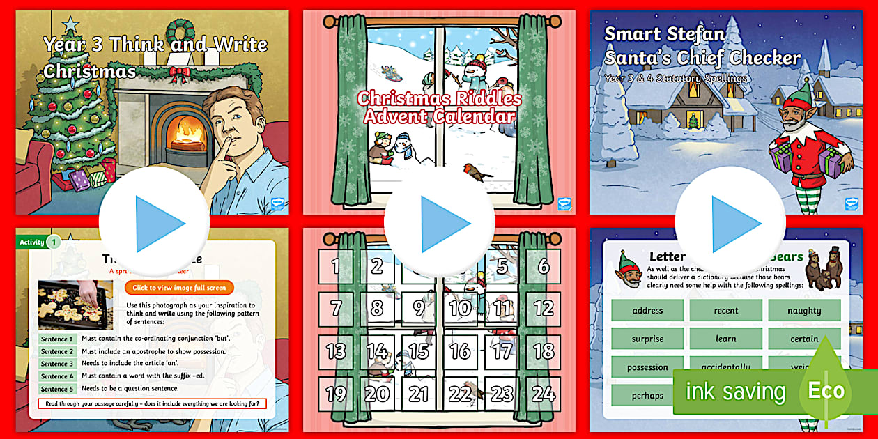 Christmas Morning Activities | LKS2 English Starter Pack