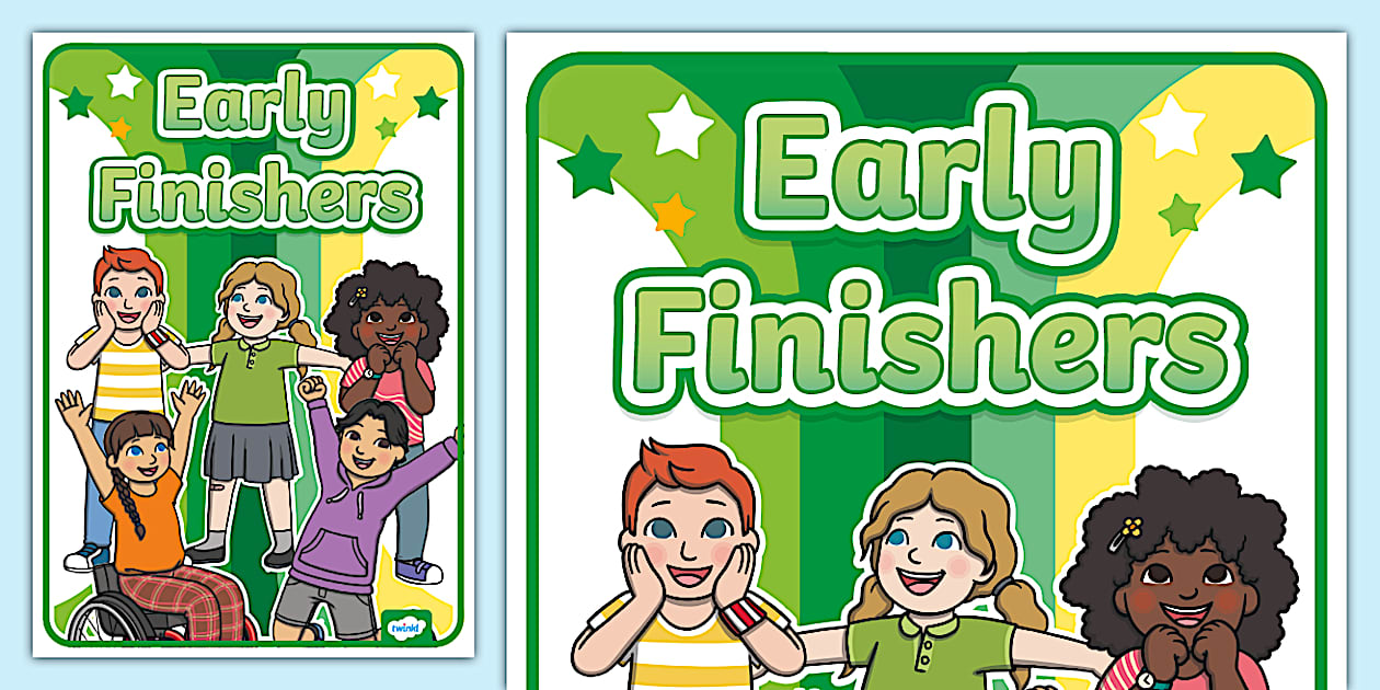 Early Finishers Display Poster (teacher made) - Twinkl