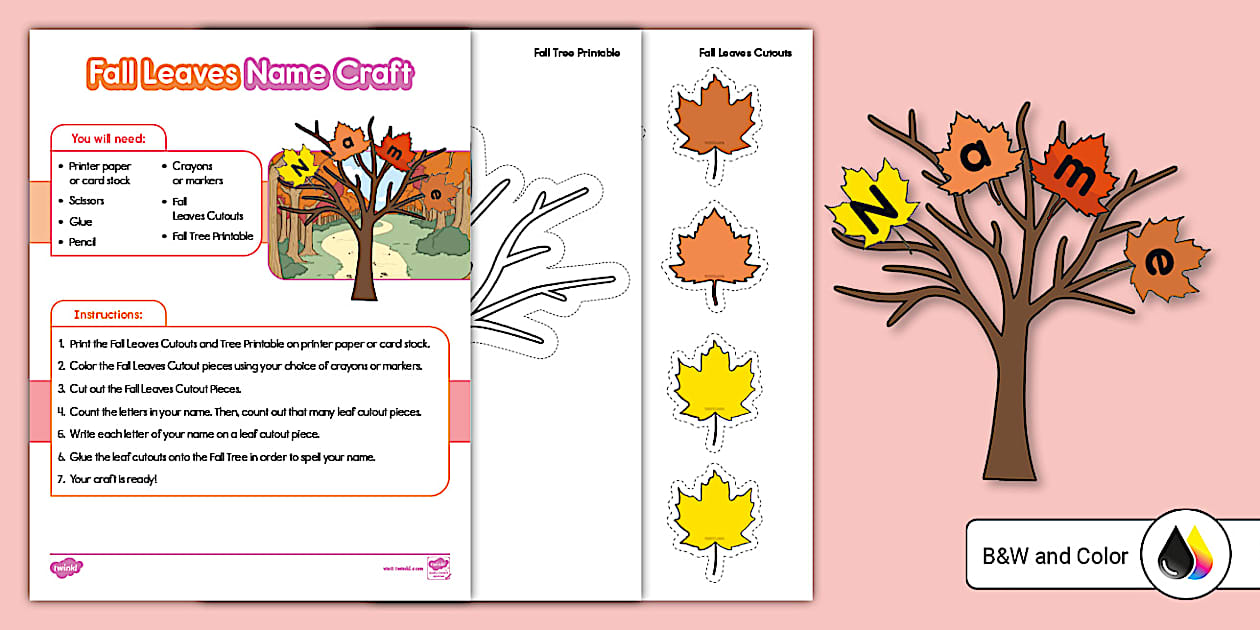 Fall Leaves Craft | Fall-themed Resource | Twinkl - Twinkl