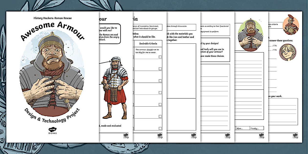 KS2 Ancient Romans Awesome Armour Project Activity Booklet