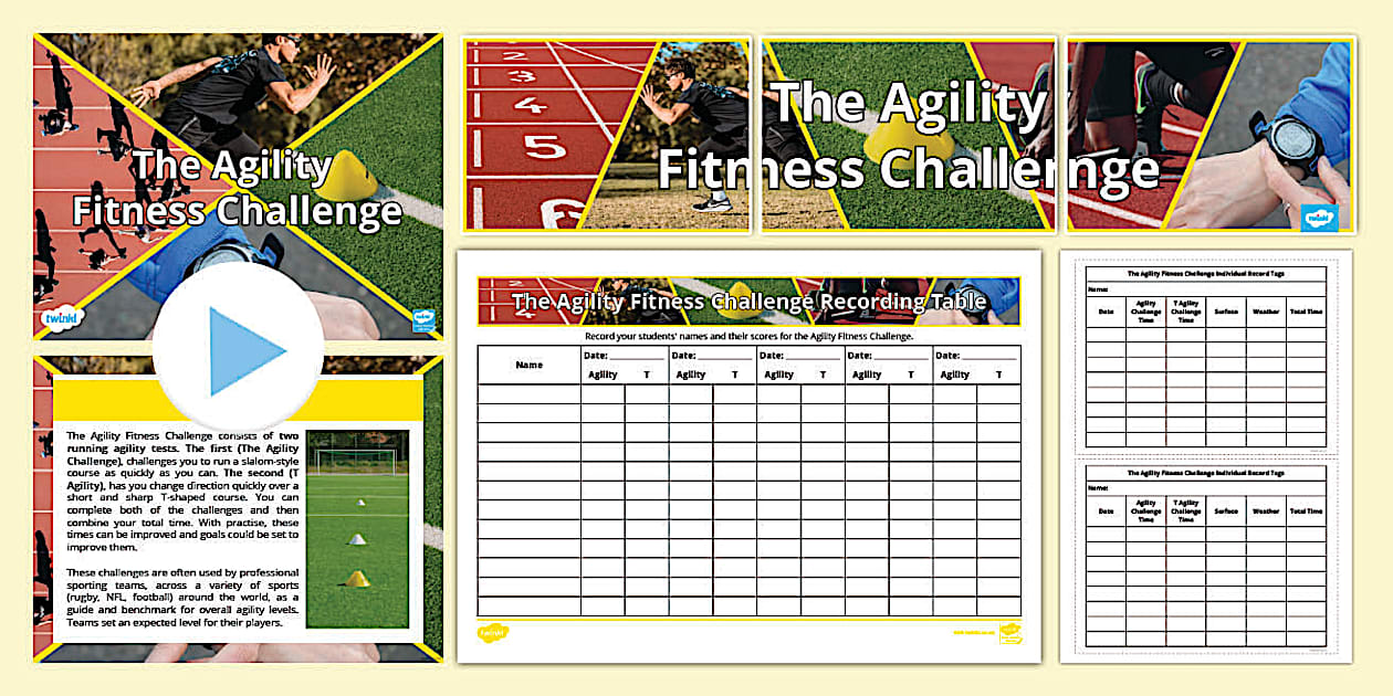 The Agility Fitness Challenge Resource Pack - Twinkl