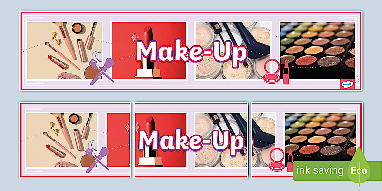 Make-Up Photo Display Banner (teacher made) - Twinkl