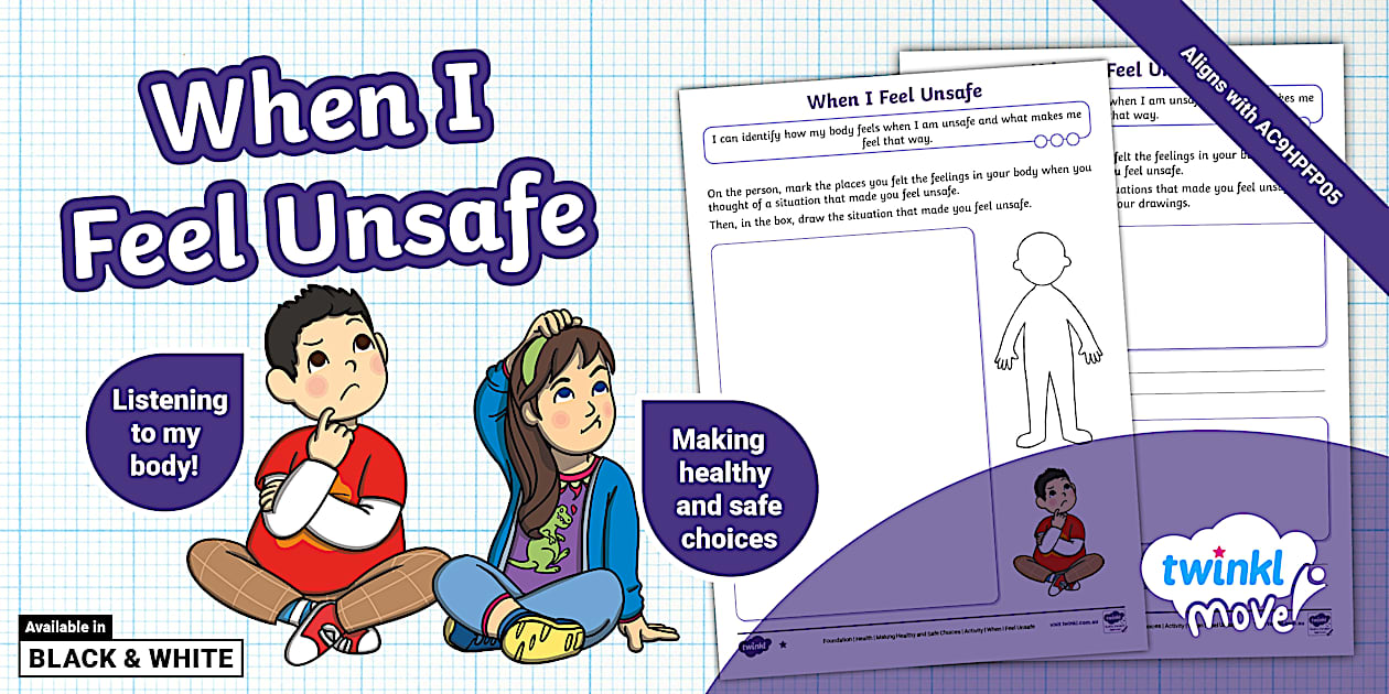 Personal Safety Activity Sheet for Early Years