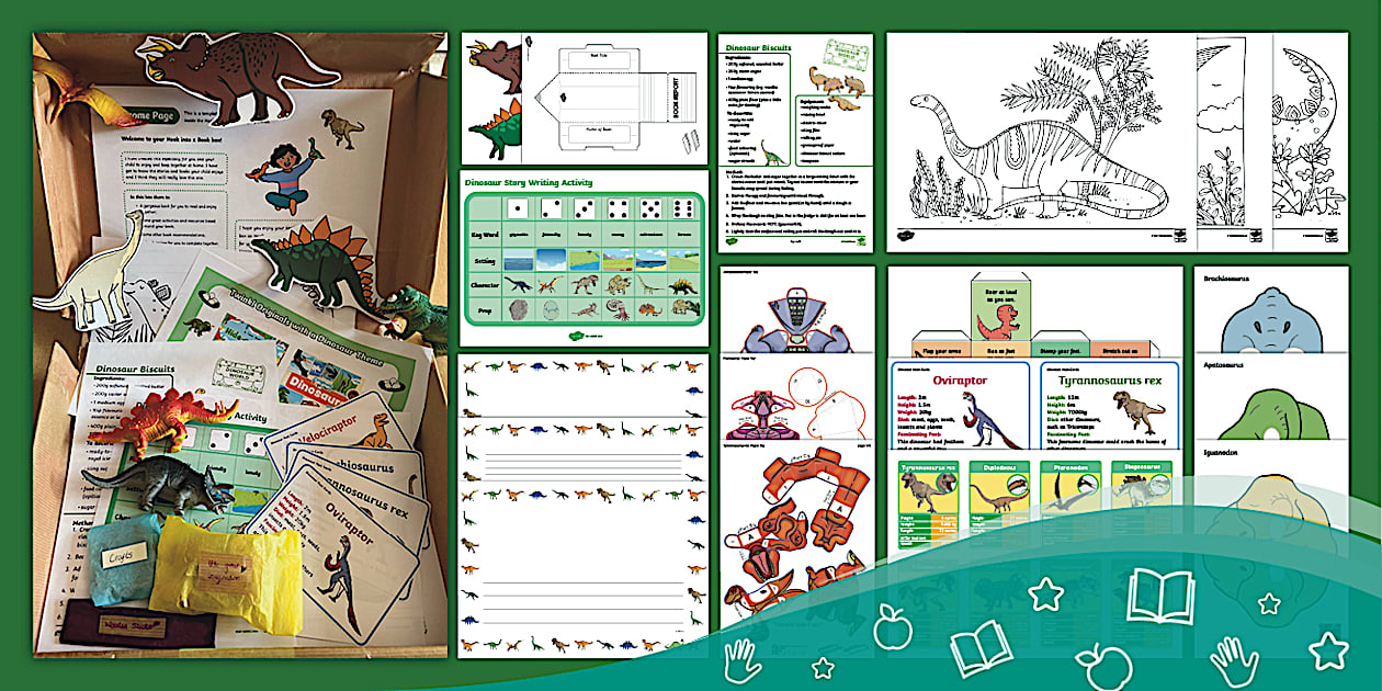Hook into a Book - Dinosaur Edition (teacher made) - Twinkl