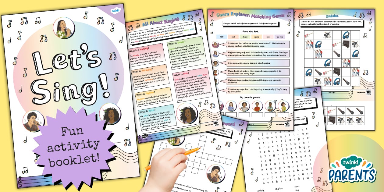 Singing Activity Booklet for Ages 7-11