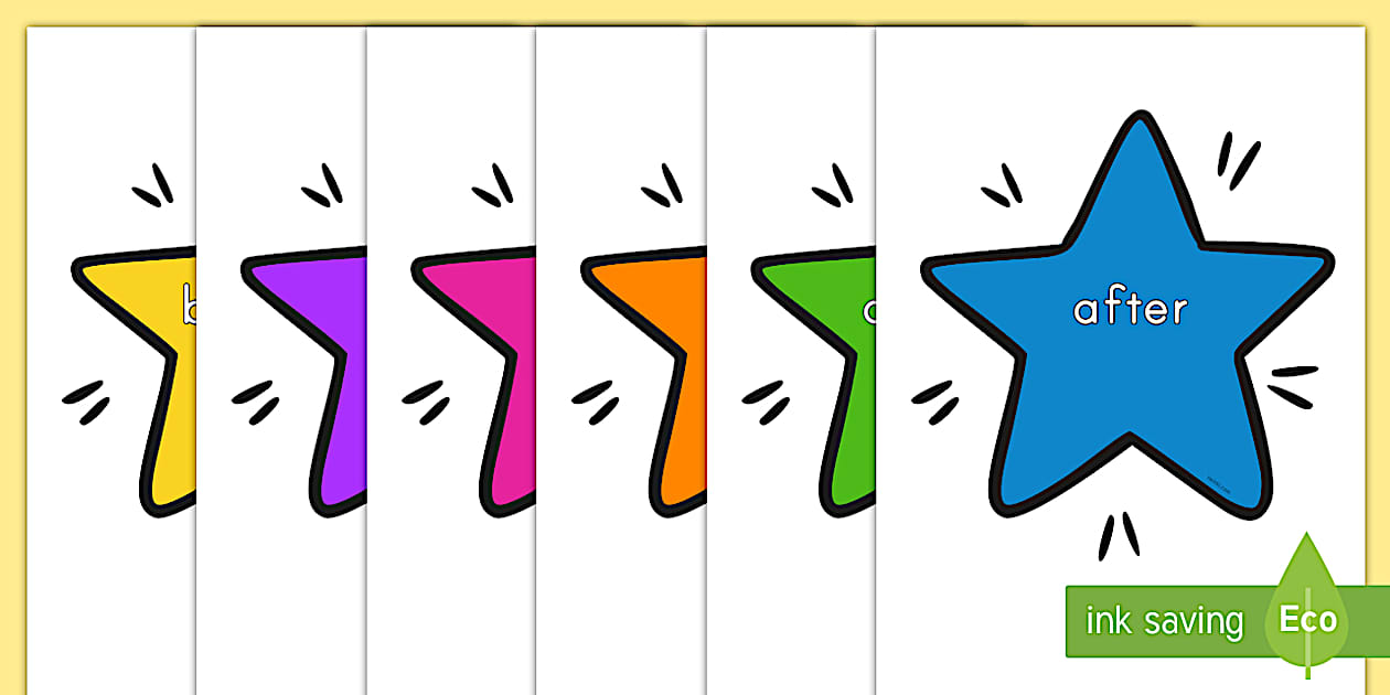 Editable Conjunctions on Multicolored Stars Posters - Twinkl