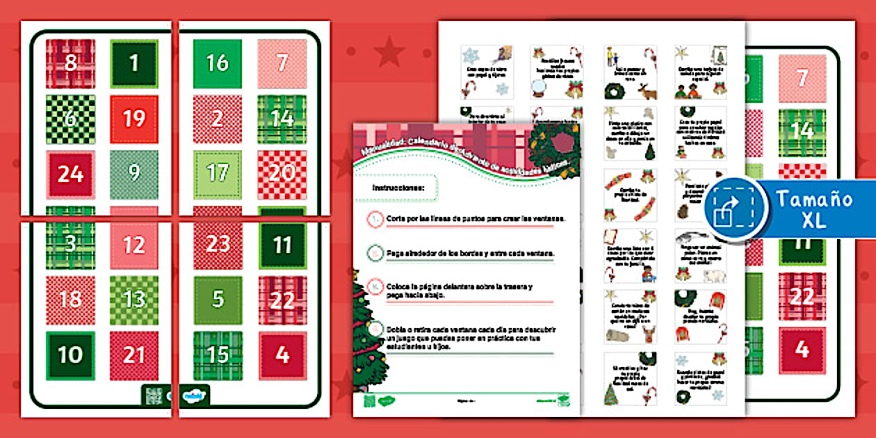 Calendario de Adviento | Navidad | Manualidad | Fin de año