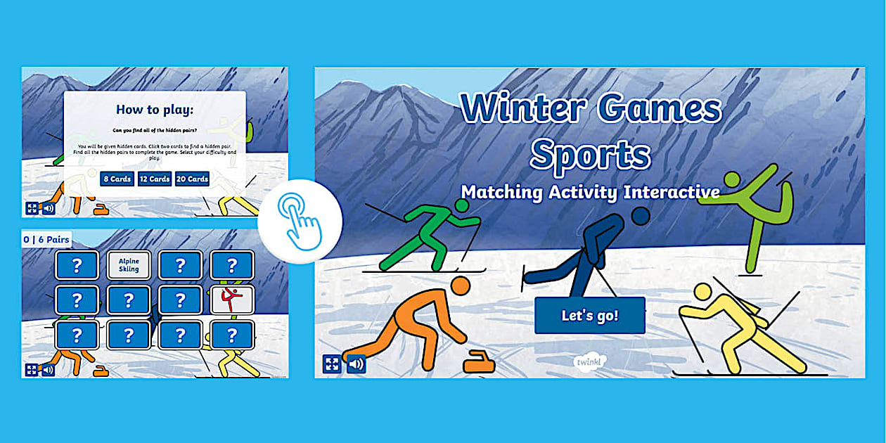 Winter Games Sports Matching Activity (teacher made)