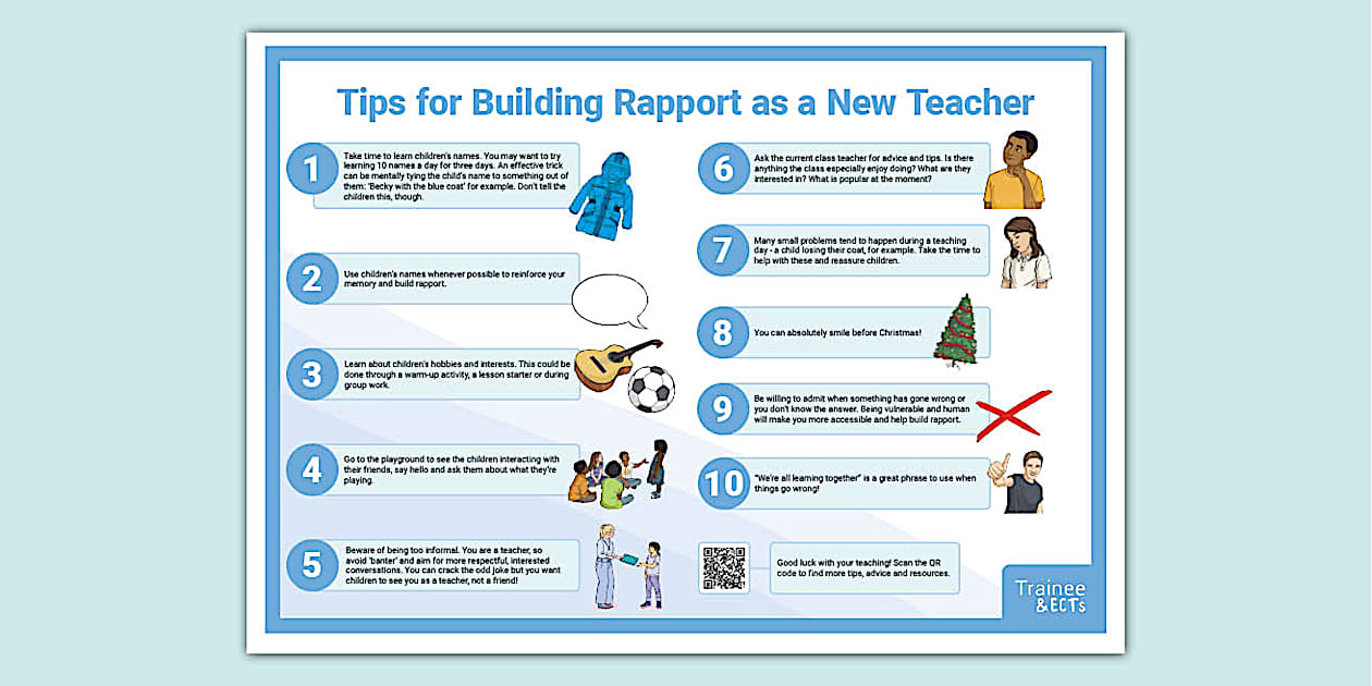 Tips for Building Rapport as a New Teacher - Twinkl
