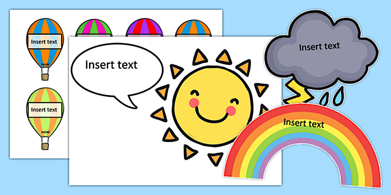 👉 Editable Golden Time Display Set (Sky) (teacher made)