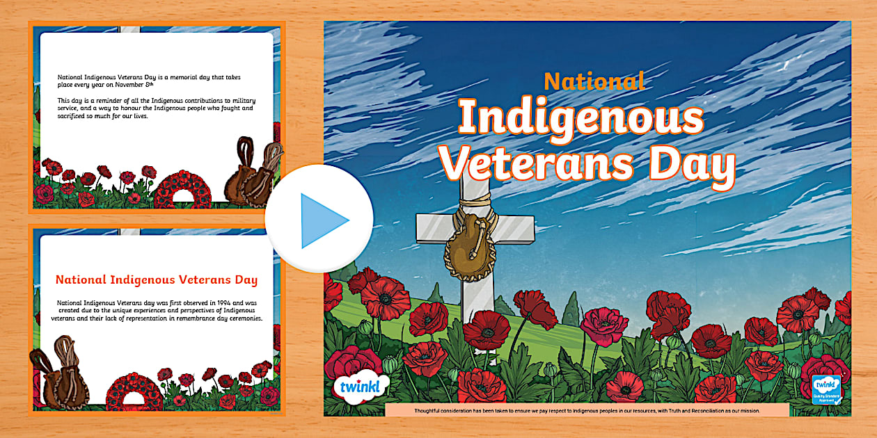 FREE! - Indigenous Veterans Day for Kids PowerPoint