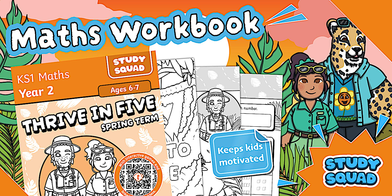 👉 Study Squad Thrive in Five Year 2 Maths Workbook Spring Term