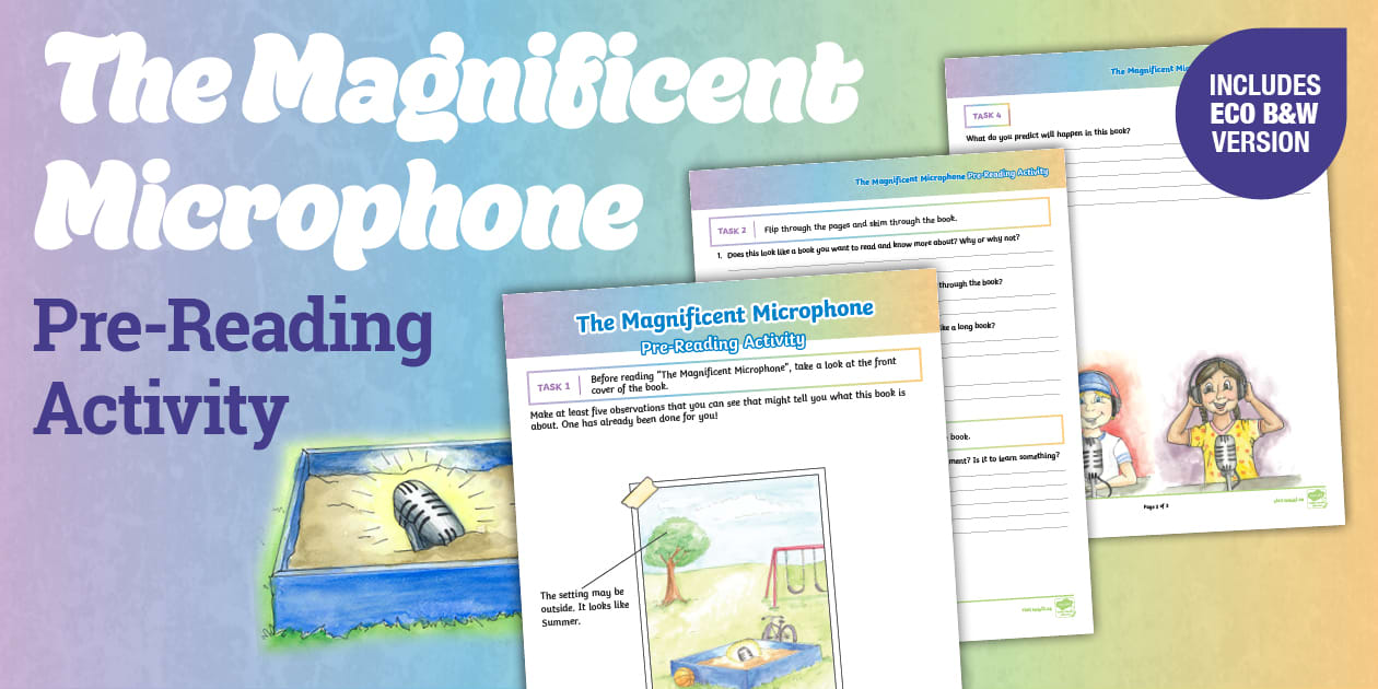 The Magnificent Microphone Pre-Reading Activity