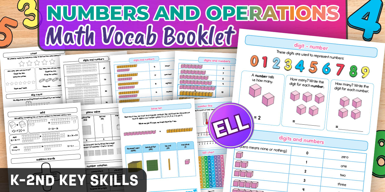 ESL Math Vocabulary | ELL Newcomers | Twinkl USA - Twinkl