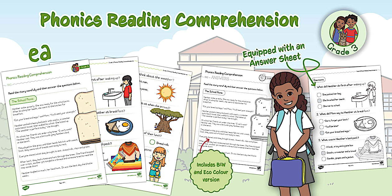 Gr. 3 Phonics - T2 - ea sound - Reading Comprehension (CAPS)