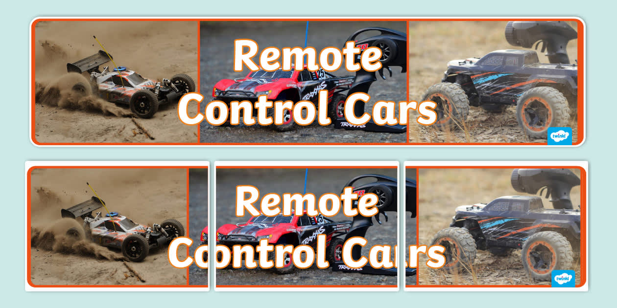 Remote Control Cars Display Banner (teacher made) - Twinkl