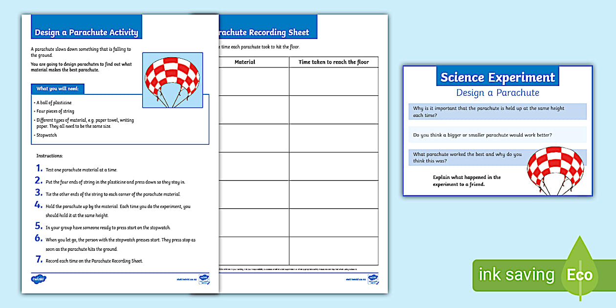 Design a Parachute Activity