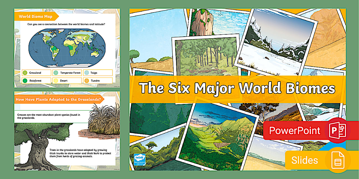 The Six Major World Biomes PowerPoint & Google Slides