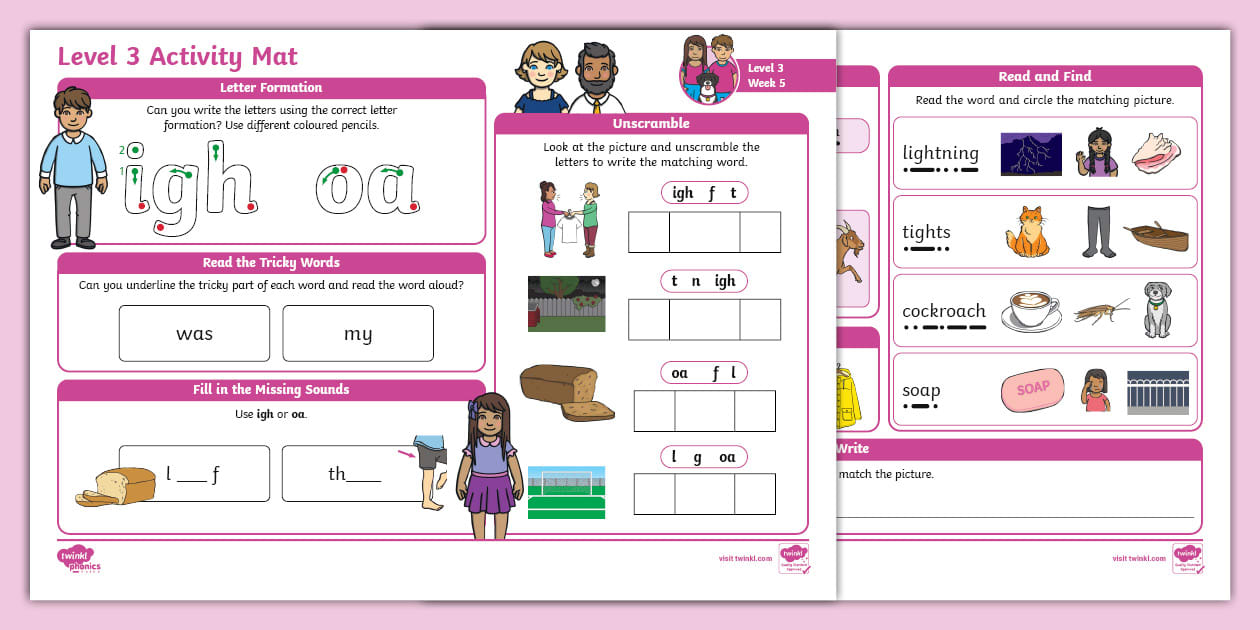Level 3 Week 5 Activity Mat-Primary Resources (teacher made)