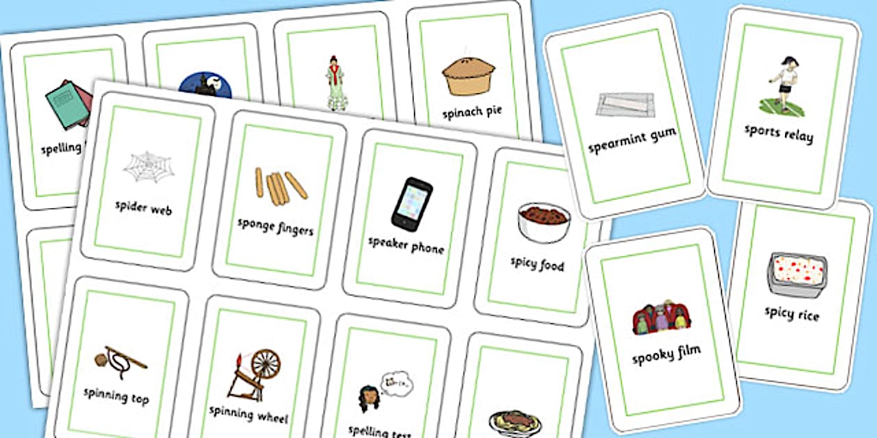 Three Syllable SP Flash Cards (teacher made) - Twinkl