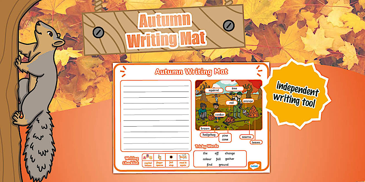 Autumn Writing Mat