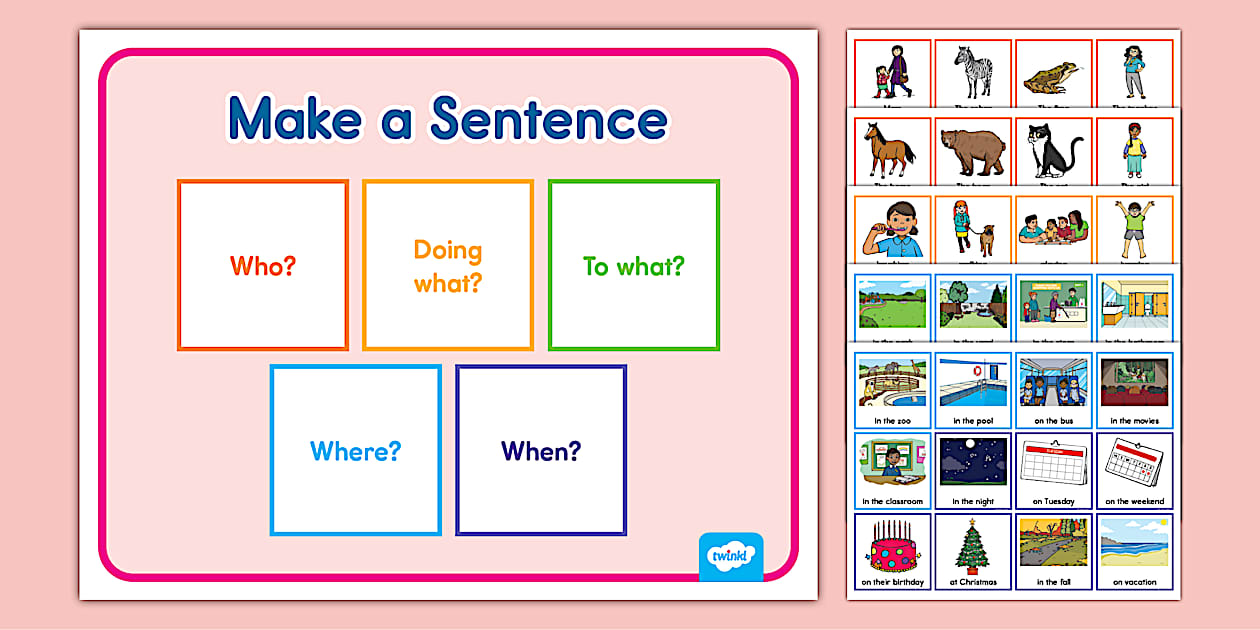 Build a Sentence Activity | K-2nd Grade | Twinkl USA