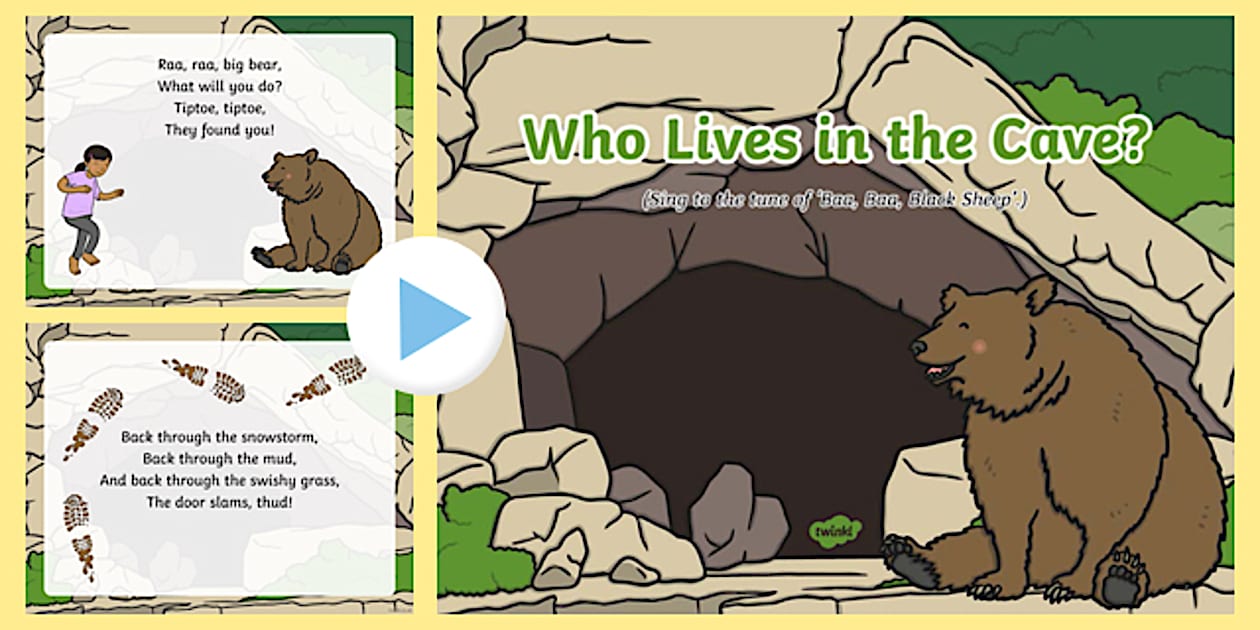 Who Lives in the Cave? Song PowerPoint (teacher made)