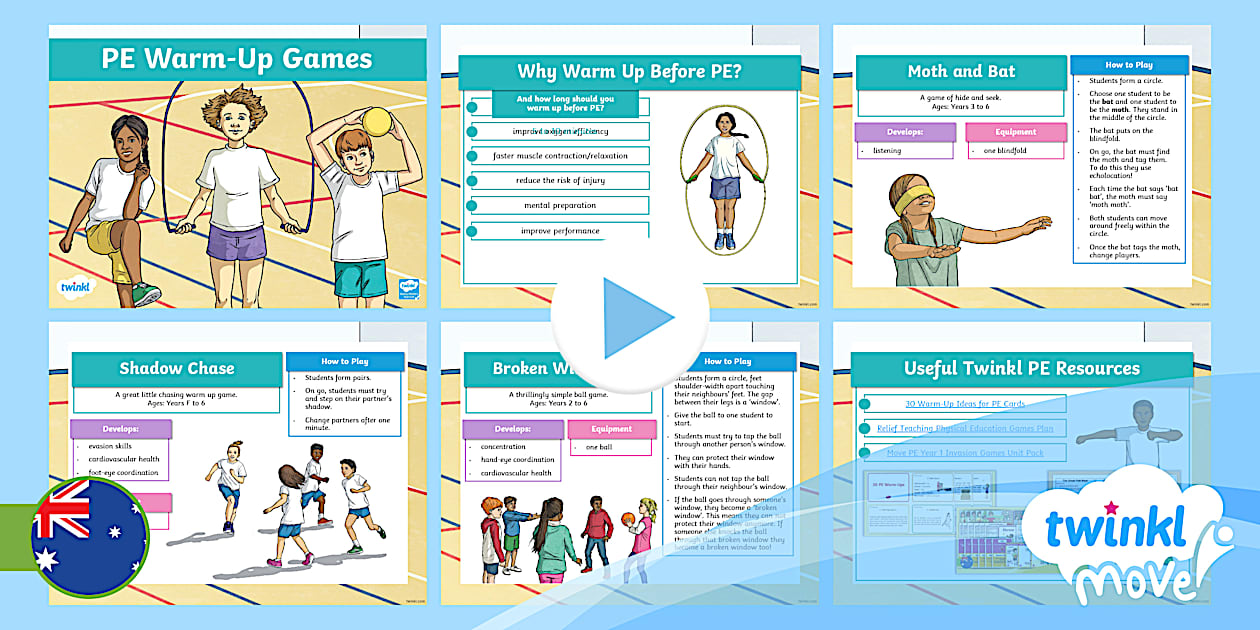 Physical Education Warm-Up Games PowerPoint | Twinkl