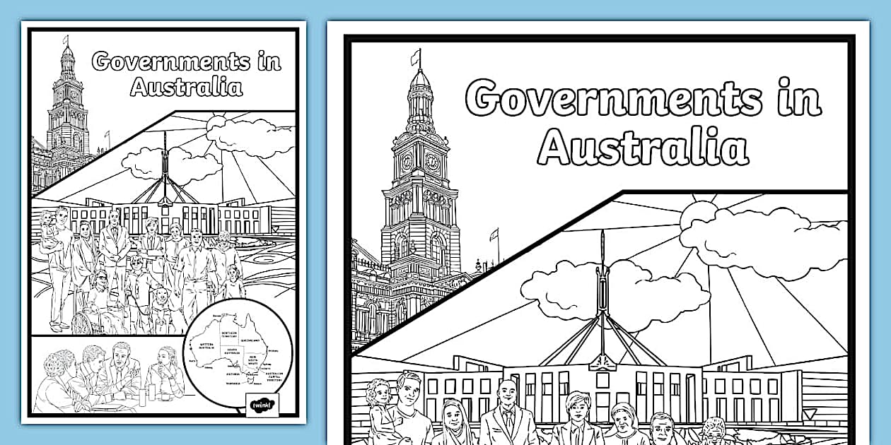 Governments in Australia Title Page (teacher made) - Twinkl