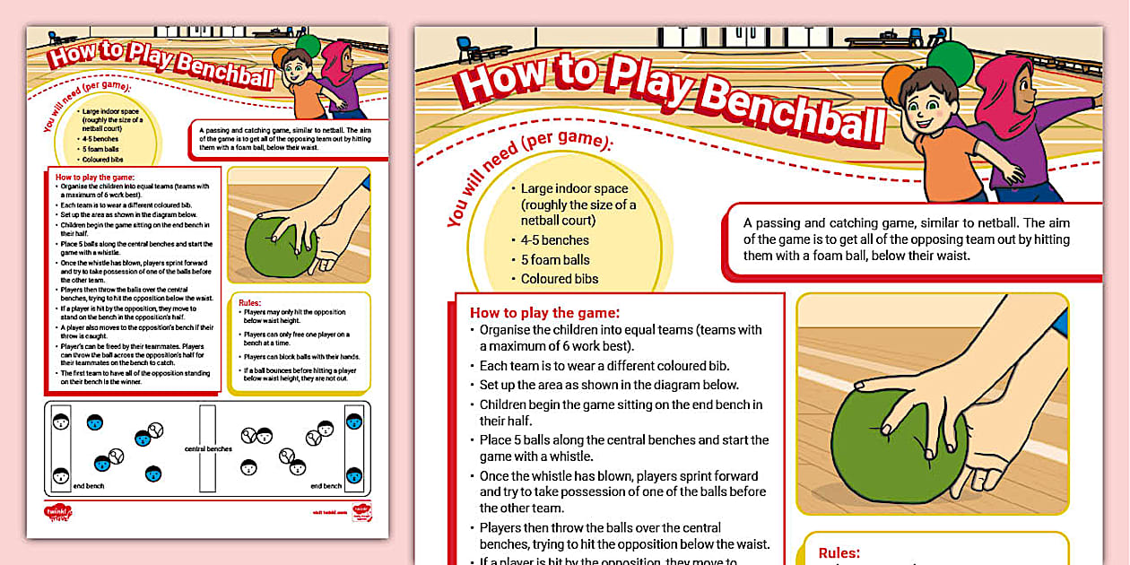 How Do You Play Bench Ball in KS2? | Twinkl Adult Guidance