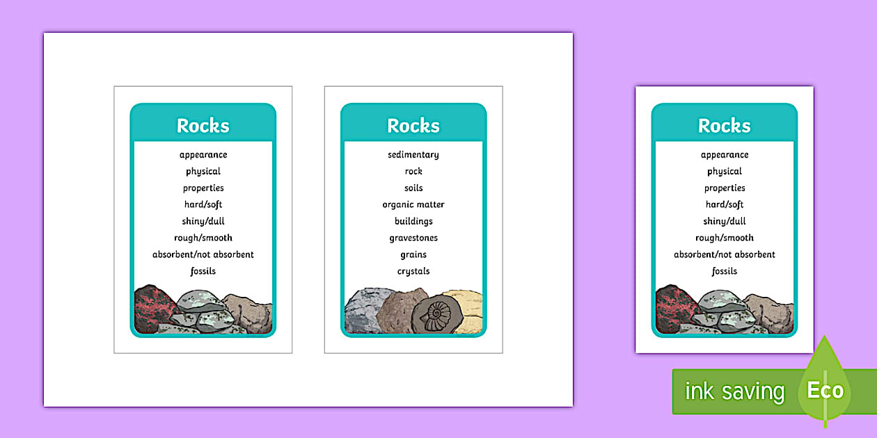 Cursive Rocks Scientific Vocabulary IKEA Tolsby/Fiestad Frame