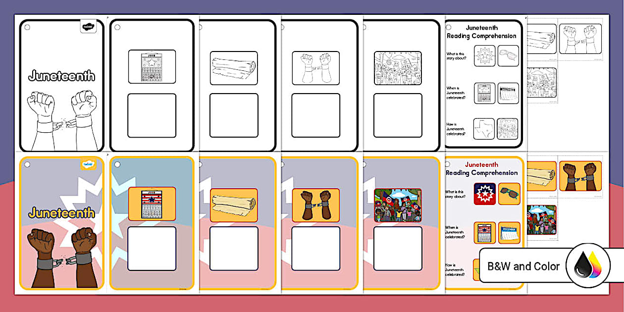 Juneteenth Adapted Reader Activity Booklet | Twinkl USA