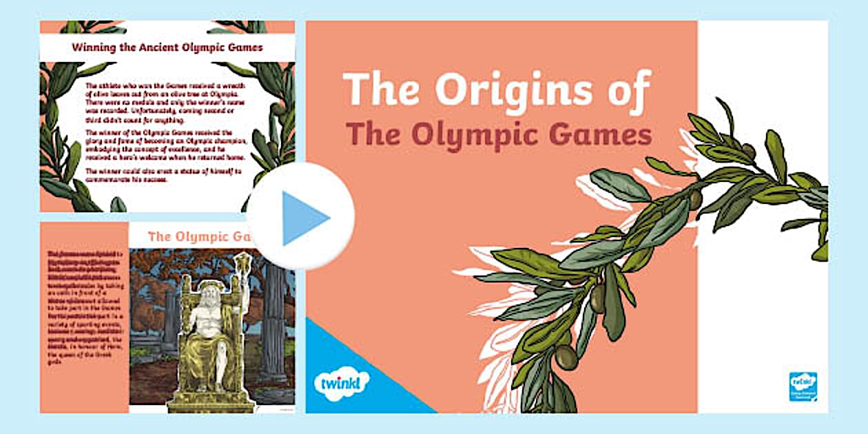 Origins of the Olympics PowerPoint - CfE Second Level