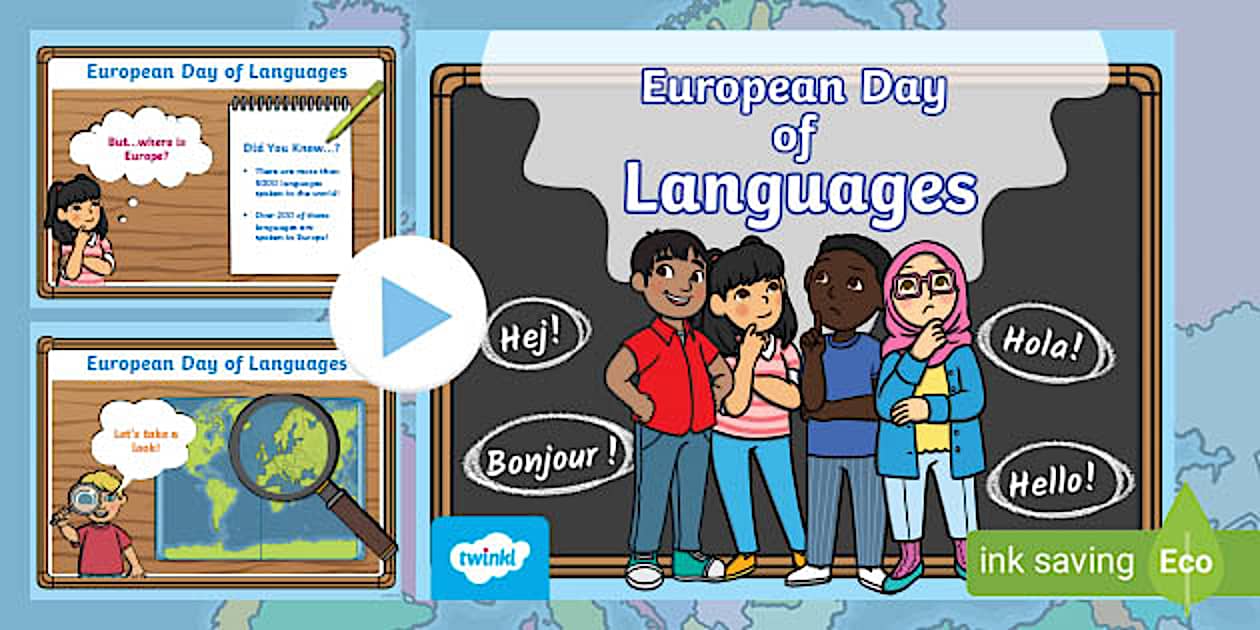 👉 European Day of Languages: KS1 Hello! PowerPoint
