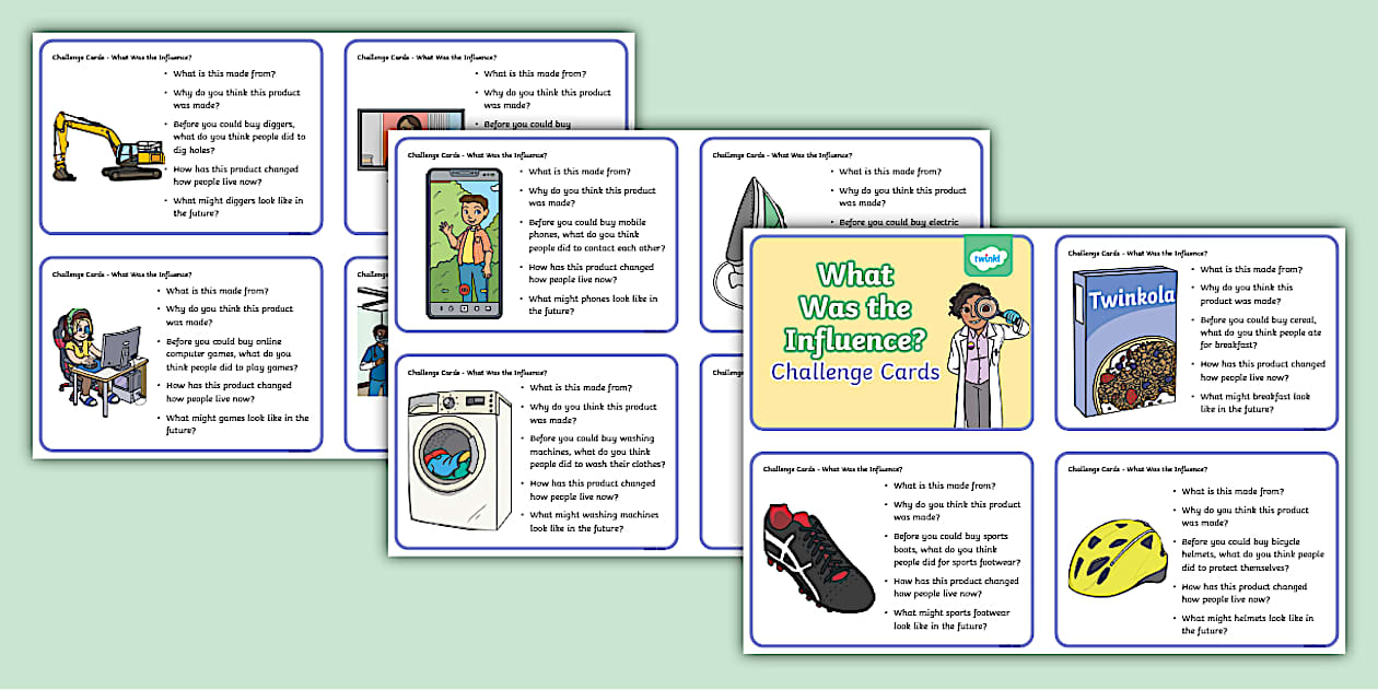 Who is the Influencer? Challenge Cards - Technology