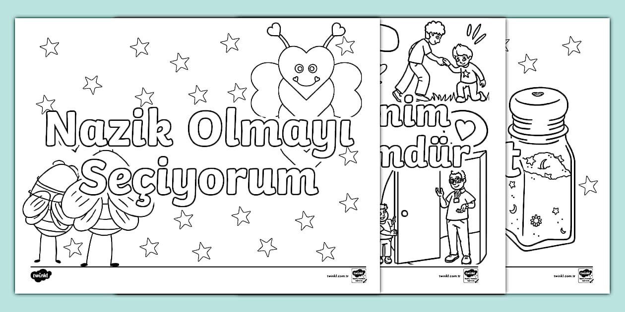 Nezaket Benim Süper Gücümdür | Boyama Sayfaları-Twinkl