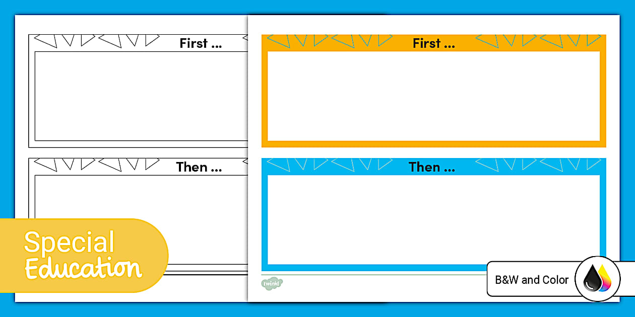 First, Then Board for Special Education (Teacher-Made)