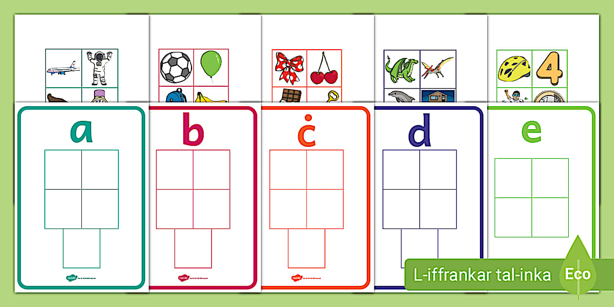Leħħiet: Qassam l-Istampi skont l-Alfabett - Twinkl