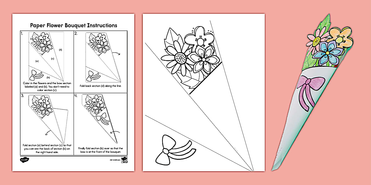Paper Flower Bouquet | Mother's Day Crafts (teacher made)