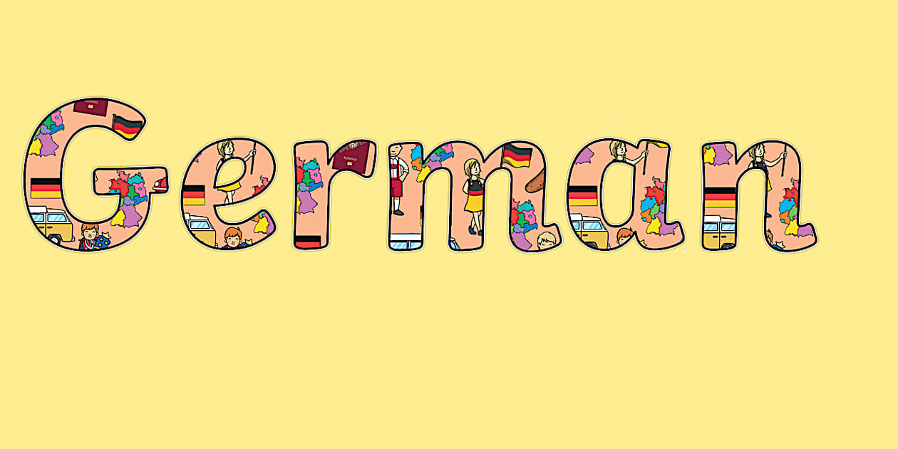 👉 German Title Display Lettering (teacher made) - Twinkl