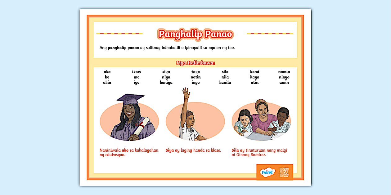 Panghalip Panao: Poster | Grades 2 - 6 | Twinkl PH - Twinkl