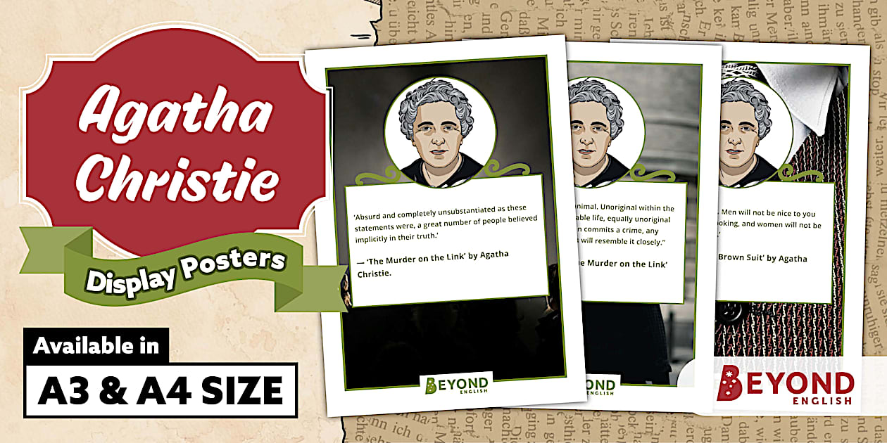 Agatha Christie Display Posters
